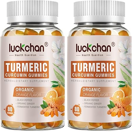 Amazon.com: (2 Pack) Turmeric Curcumin Gummies with Bioperine - Organic ...