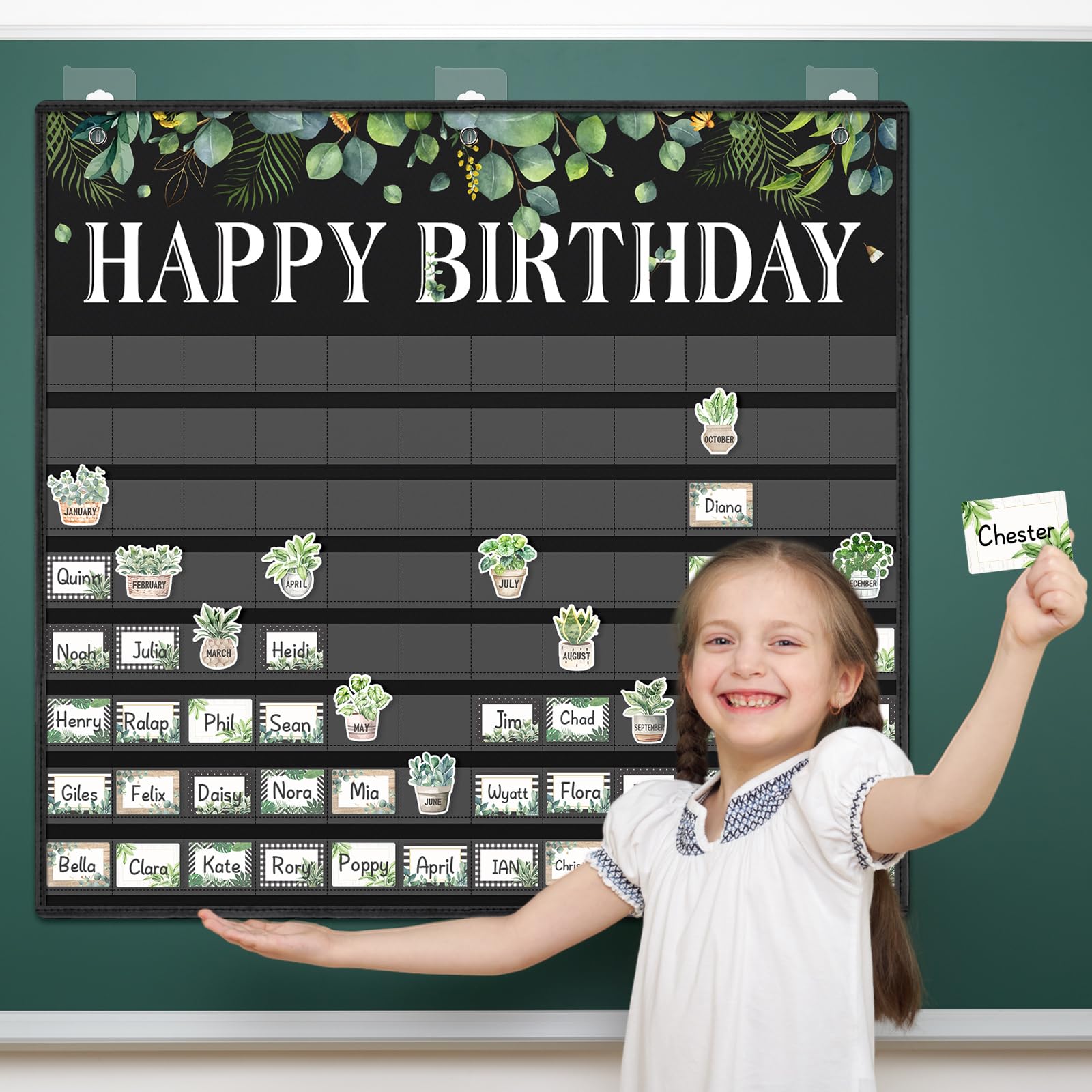 Snapklik.com : Blosssound 97 Pcs Happy Birthday Pocket Chart Classroom ...