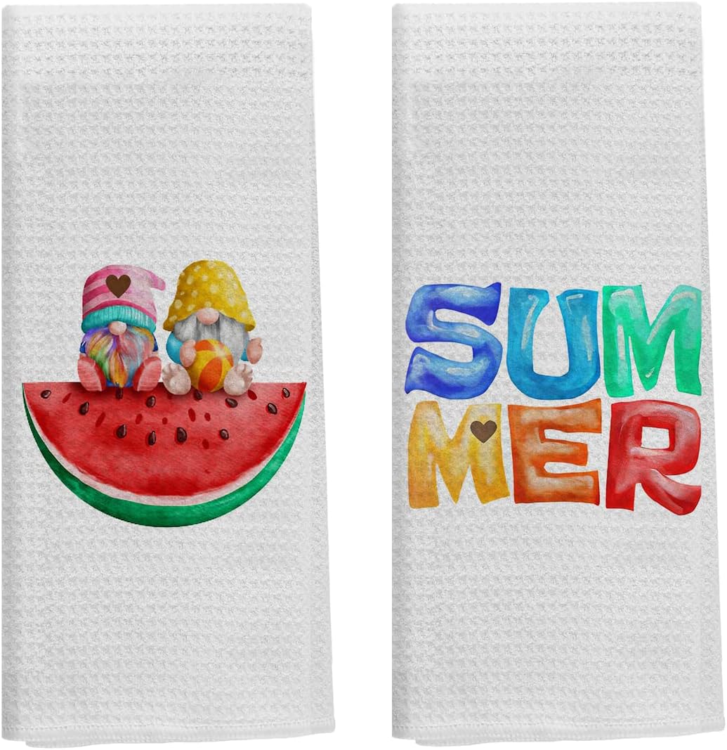 Amazon.com: Knibeo Cute Kitchen Towels Set - Cute Hand Towels, 2 Pieces ...