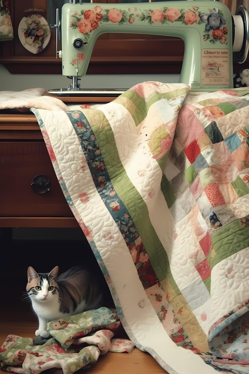 Amazon.com: JOEAUEN DIY Sewing Machine and Quilt Art Diamond Painting ...