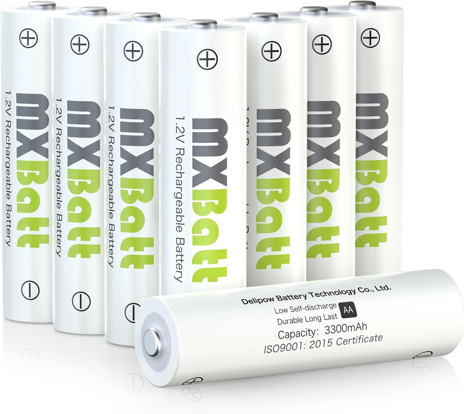 Amazon.com: Palogreen AA Rechargeable Batteries High Capacity 3000mAh 1 ...