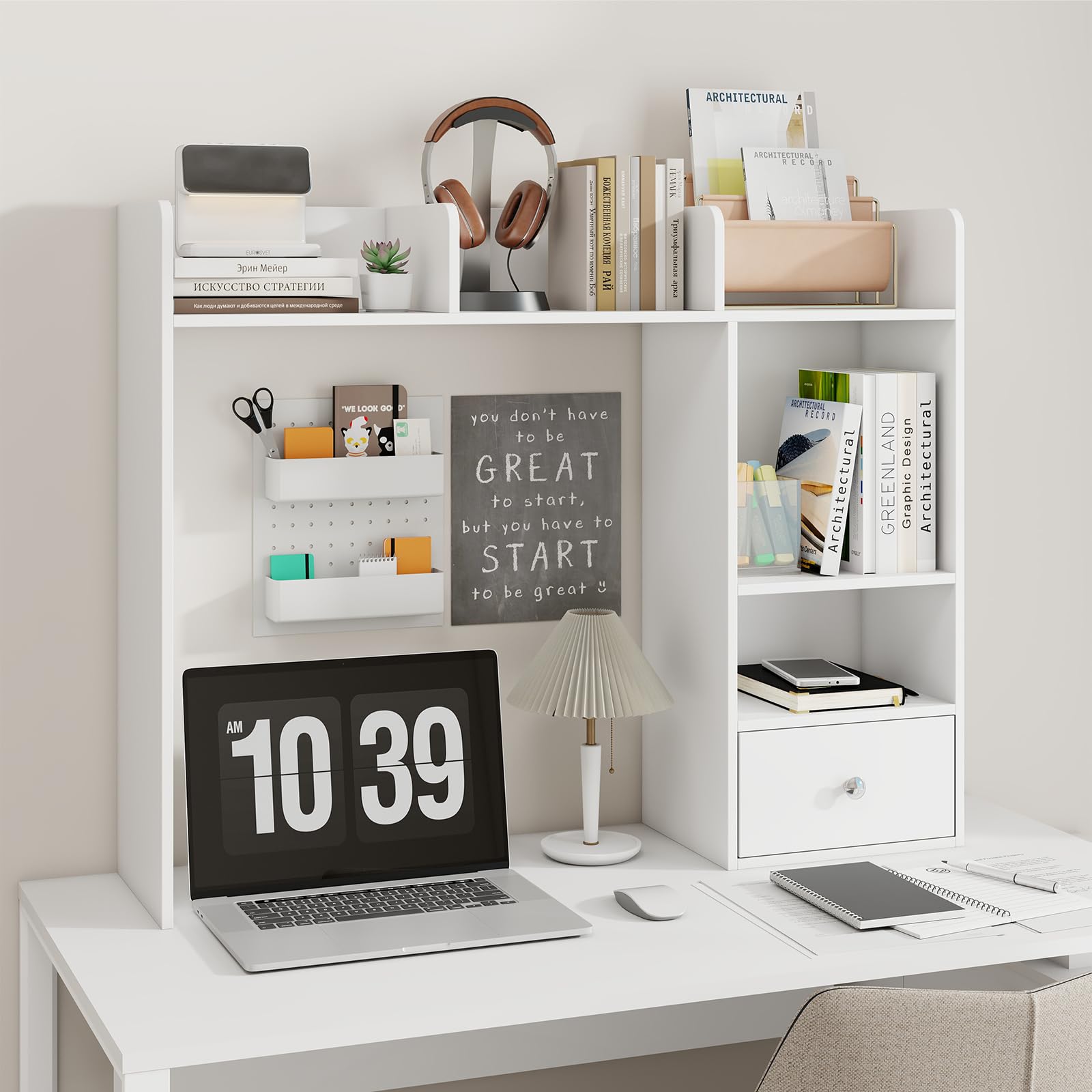 Snapklik.com : Vabches Desk Shelf For Top Of Desk, Desktop Organizer ...