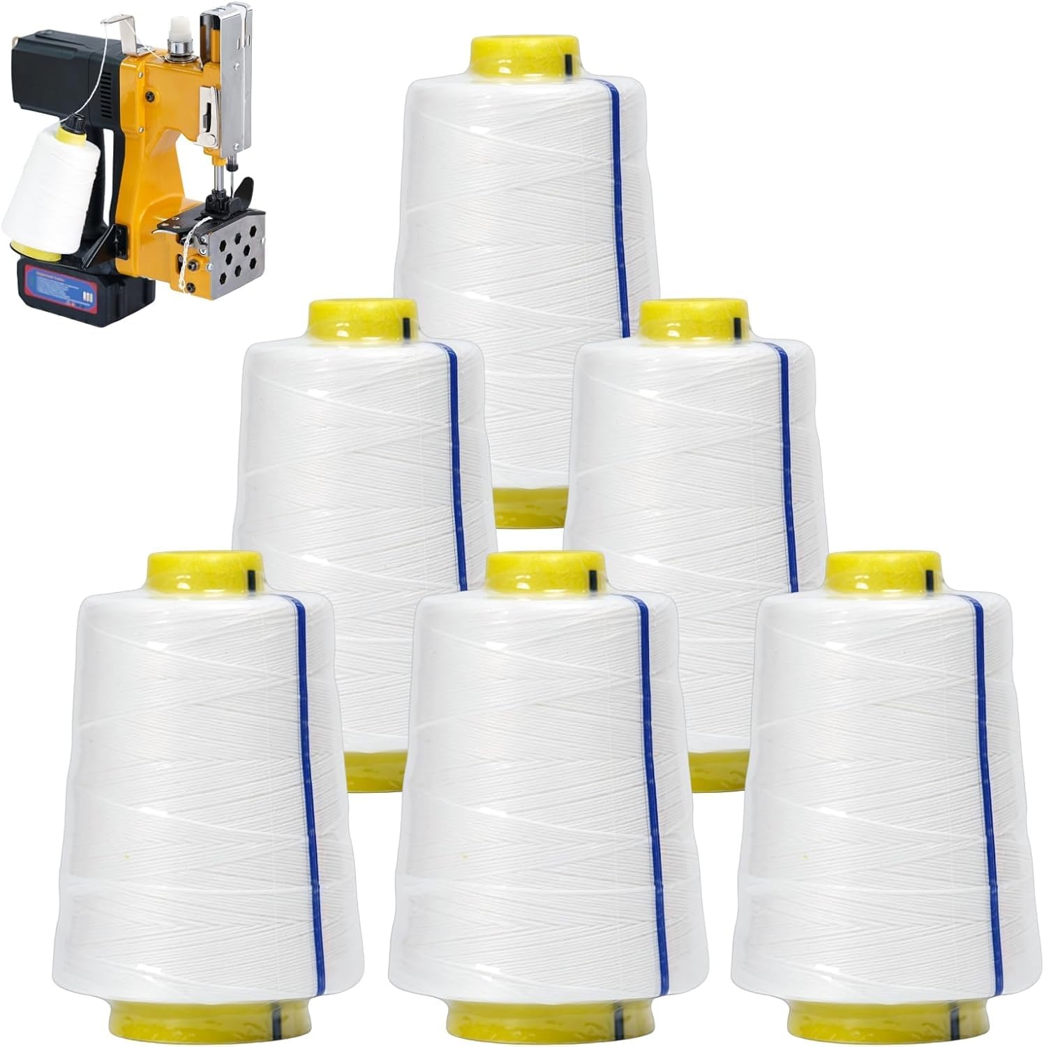 Amazon.com: Heavy Duty Bag Sewing Machine Thread｜6-Ply Industrial ...