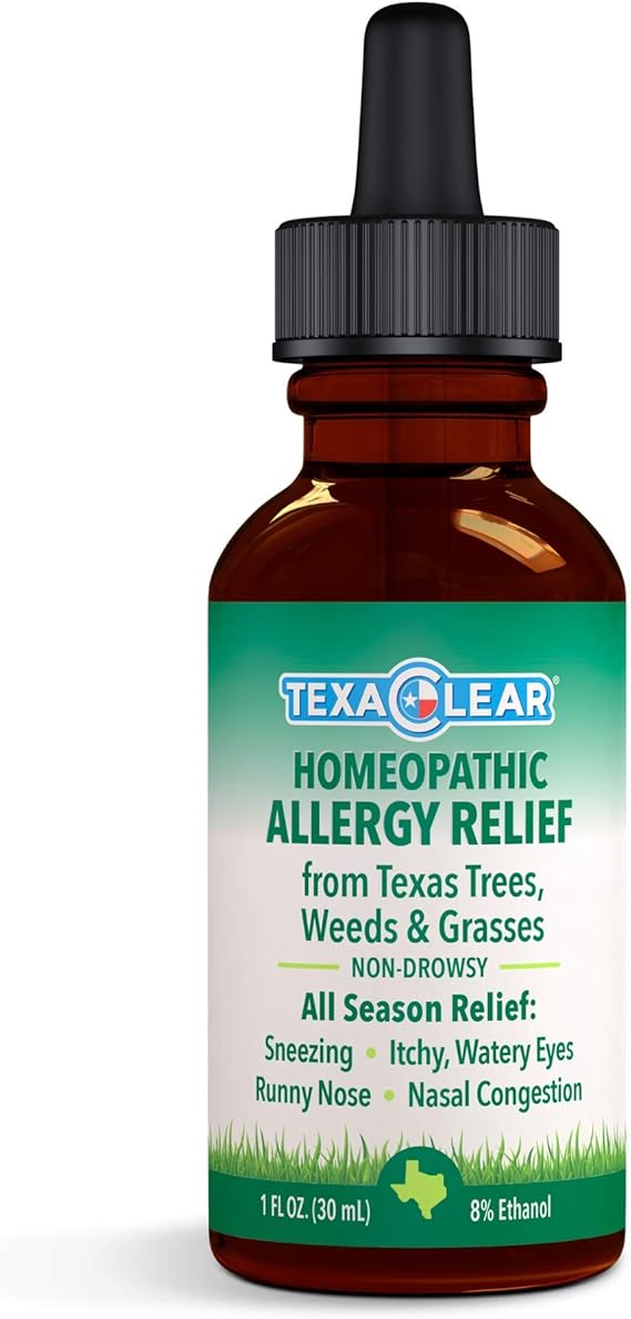 Amazon.com: TexaClear Natural Allergy Relief Drops Homeopathic, Non ...