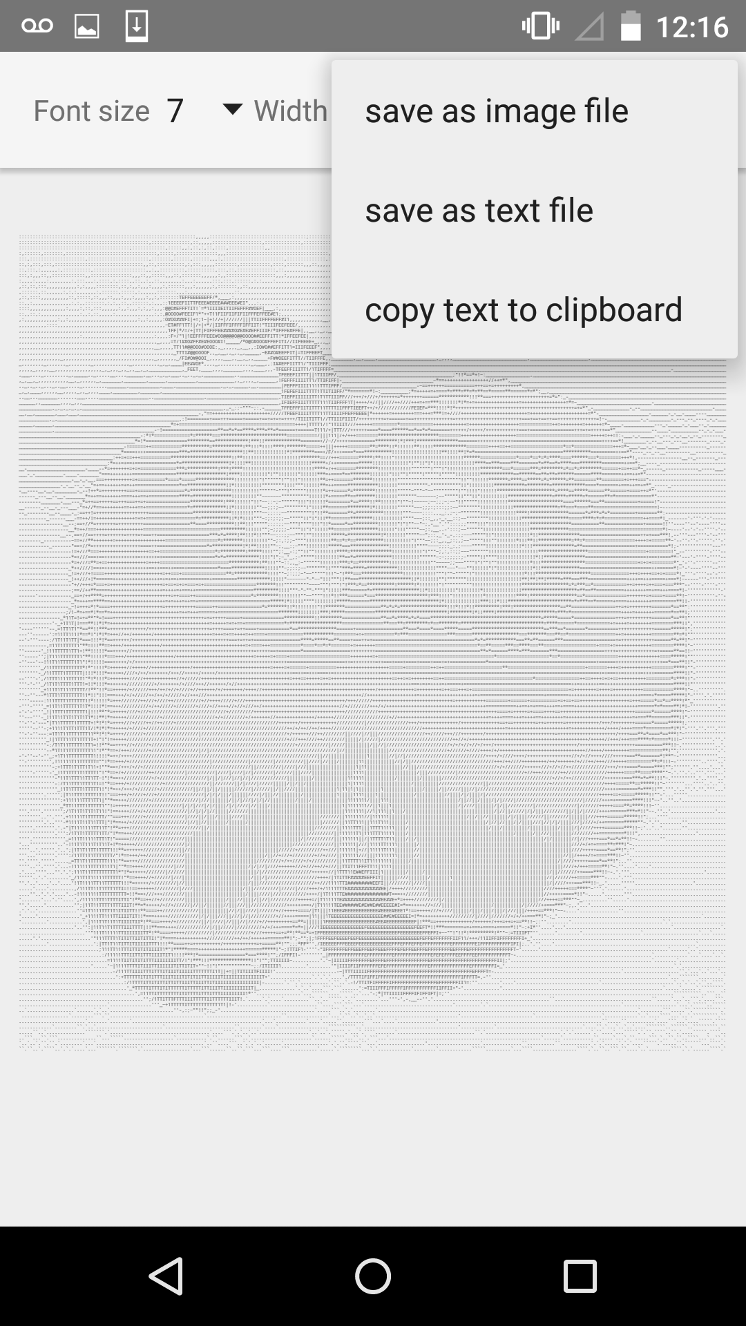 Photo Text ASCII Art - App on Amazon Appstore