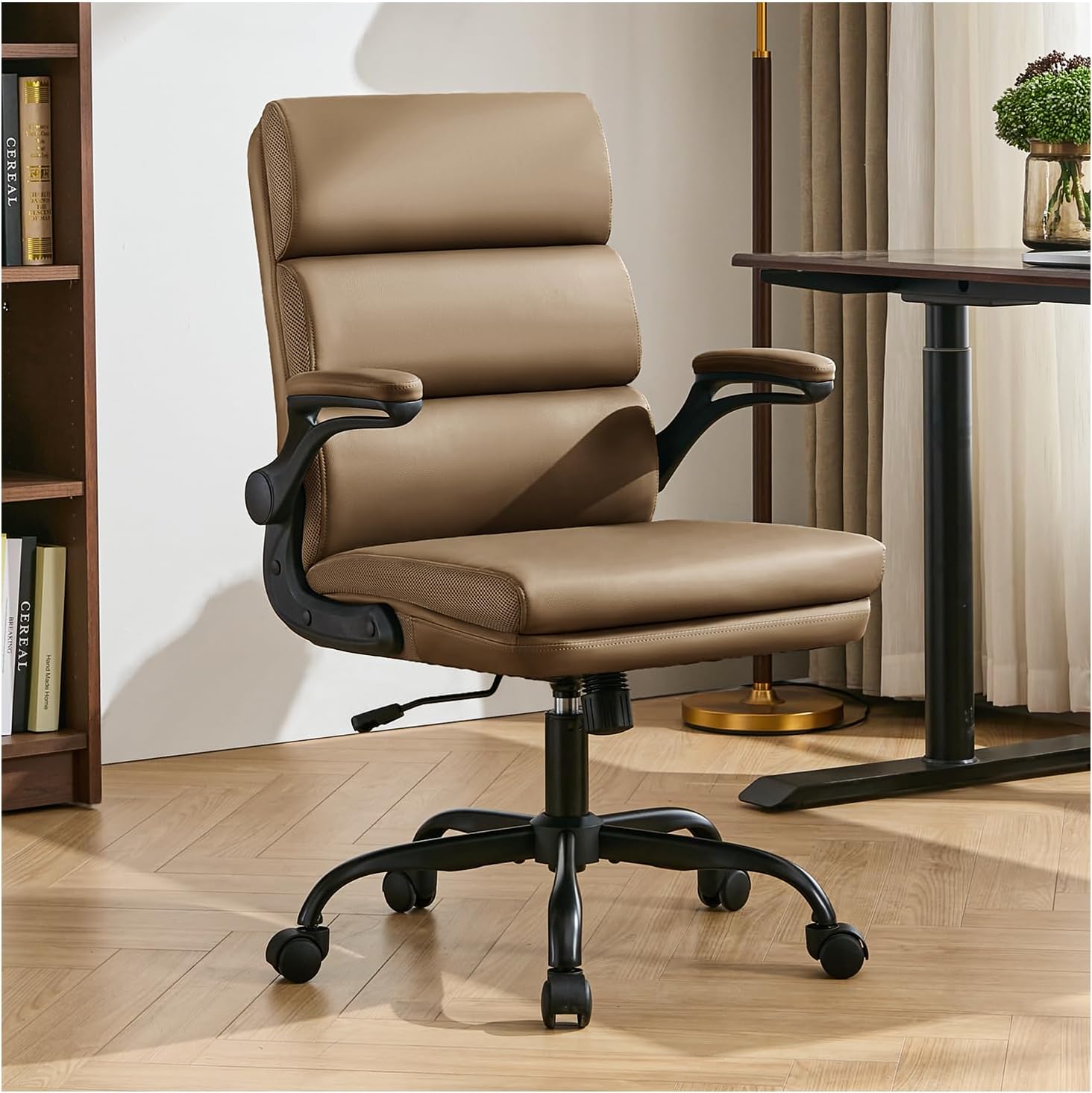 Office Chair Adjustable Desk Chair Mid Back Executive Comfortable ...