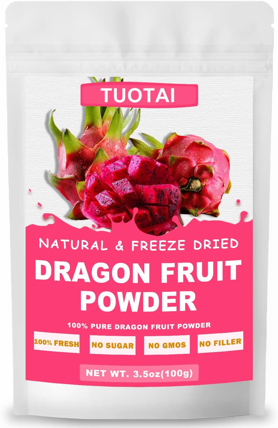 Amazon.com: Freeze Dried Red Dragon/Pitaya Fruit Powder, 3.5 Ounces ...