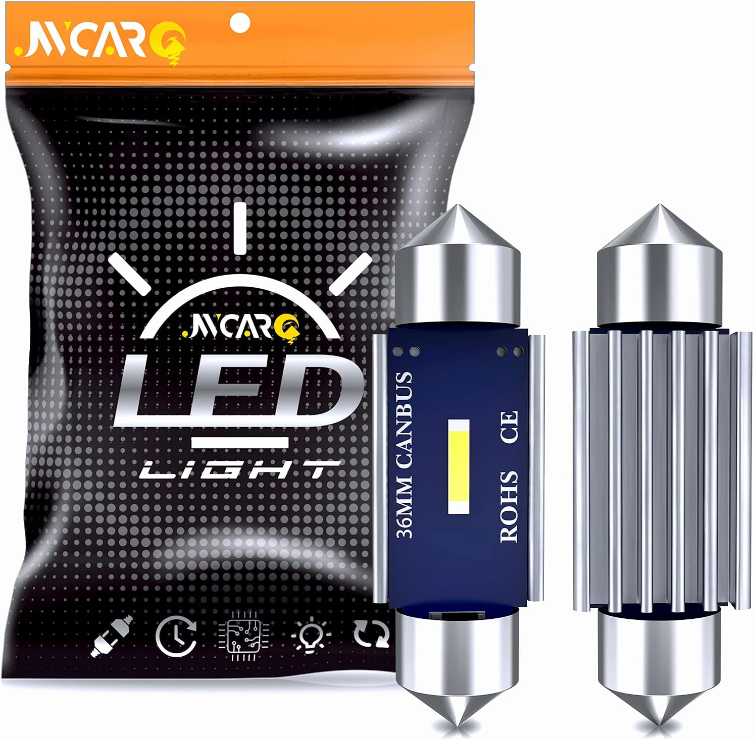 Amazon.com: JWCARO 6418 LED Bulb,Super Bright White 36mm LED Festoon ...