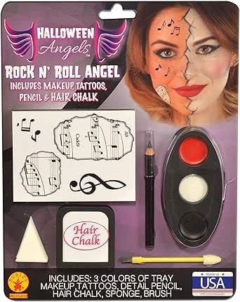 Amazon.com: Rubie's Costume Co Women's Rock N' Roll Angel Make-Up Kit ...