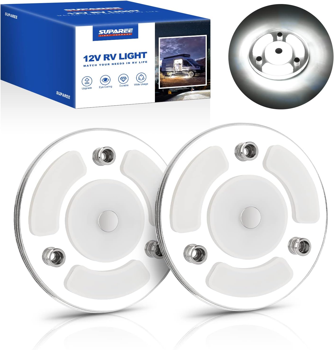 SUPAREE Caravan Interior Lights 12V LED Ceiling Lights 12V LED Lights ...