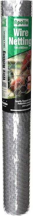 Apollo 50m Wire Netting galvanised, 25mm hole - 0.9m x 50m : Amazon.co ...