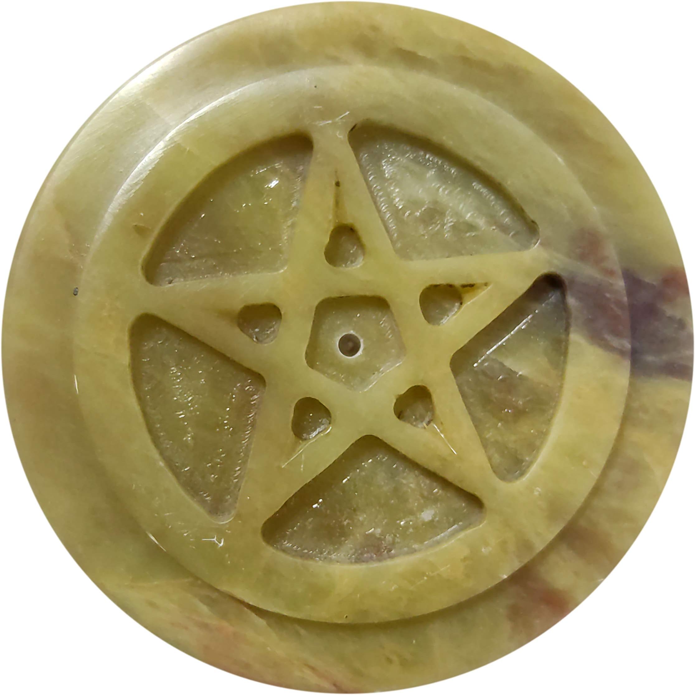 Amazon.com: AzureGreen Pentagram Altar Tile 4" (Brown) (Brown) (Black ...