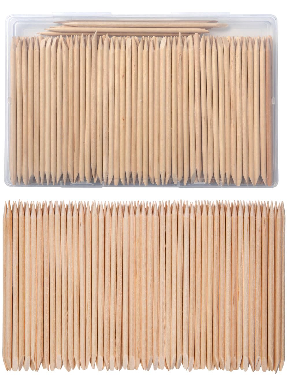 Amazon.com : 200Pcs Wooden Wax Sticks - Borogo Eyebrow, Lip, Nose Small ...