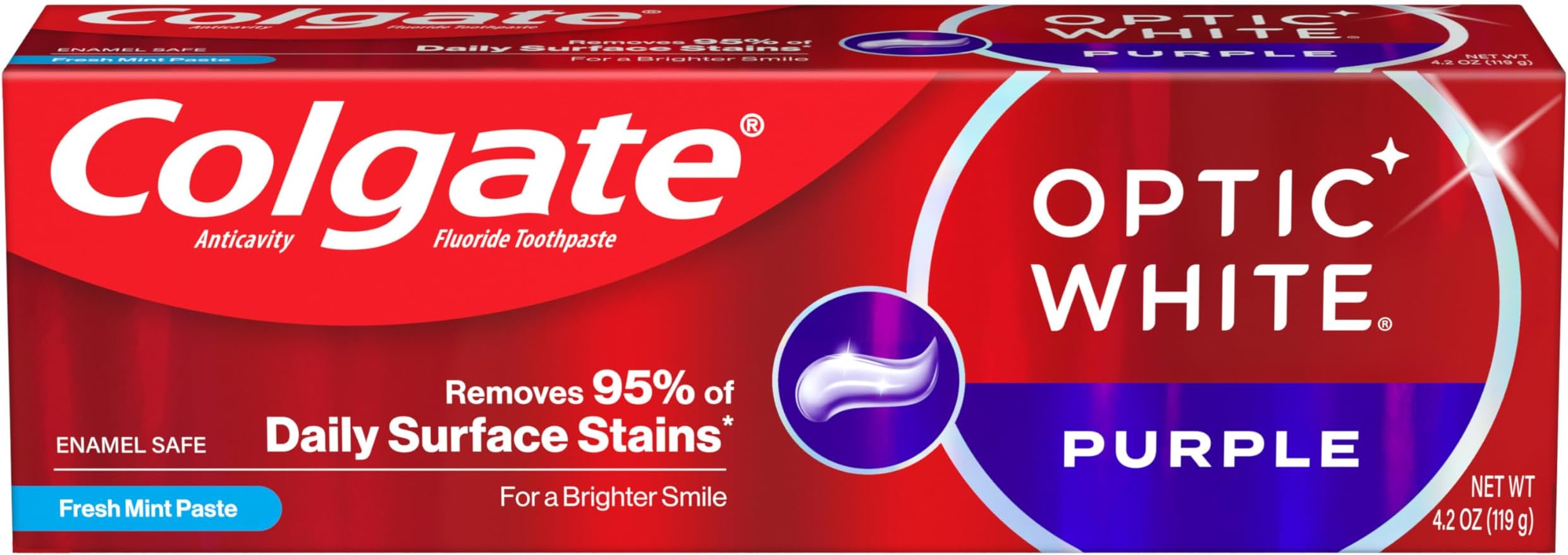 Amazon.com : Colgate Optic White Advanced Teeth Whitening Toothpaste, 2 ...