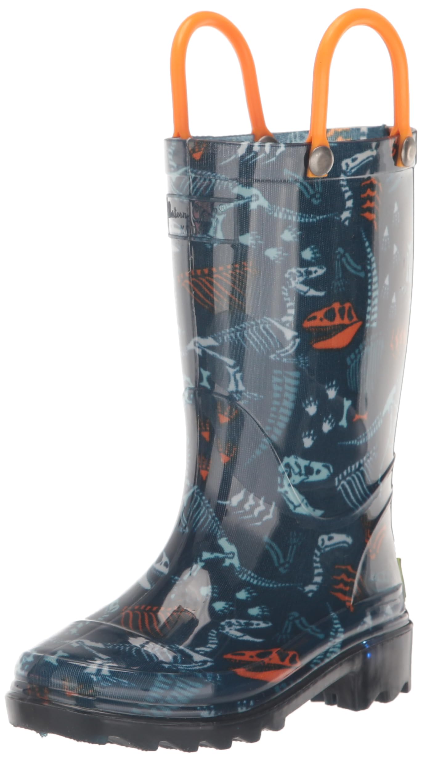 Snapklik.com : Western Chief Kids Fossilized Lighted Rain Boot