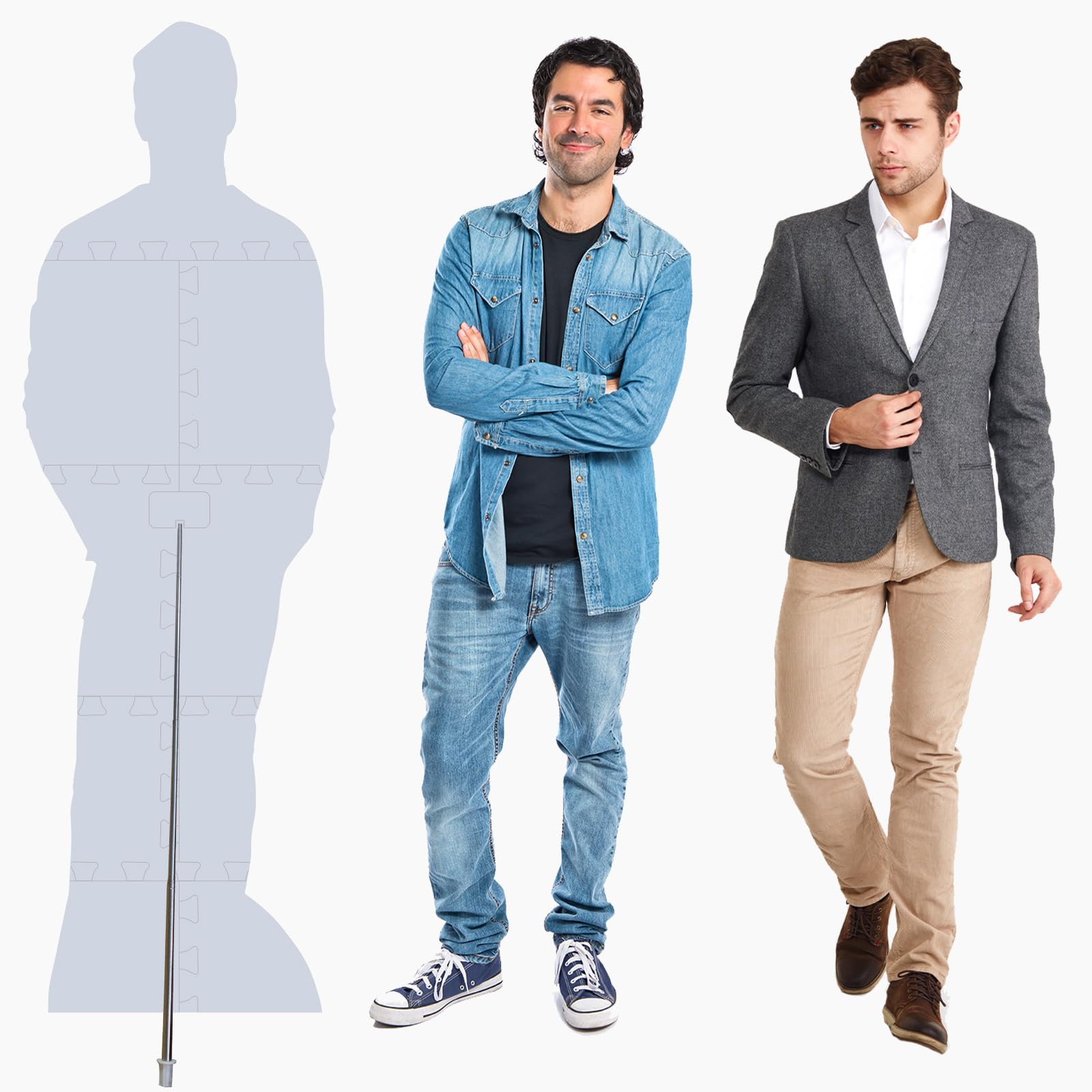 Custom Life Size Coroplast Cutout Personalized High Resolution Stand Up ...