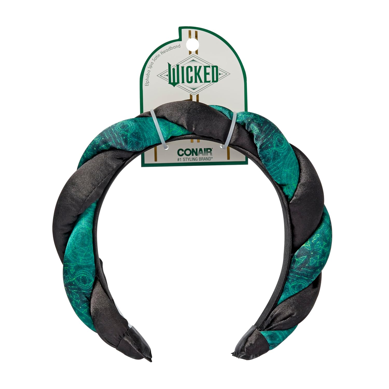 Amazon.com: Wicked Elphaba Satin Twisted Spa Headband - Makeup Headband ...