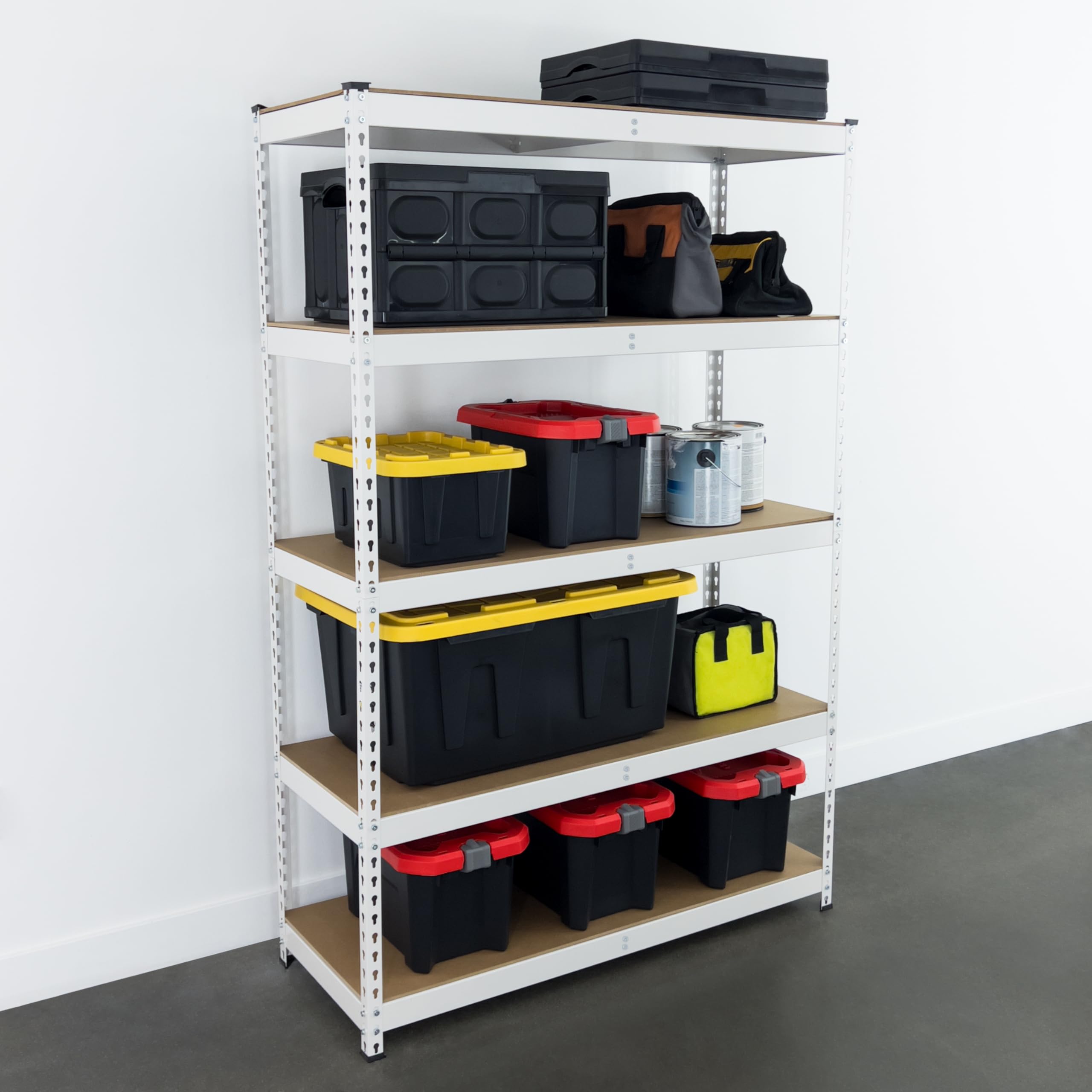 Amazon.com: MonsterRax Modular Garage Shelving - 5 Tier Storage Shelves ...
