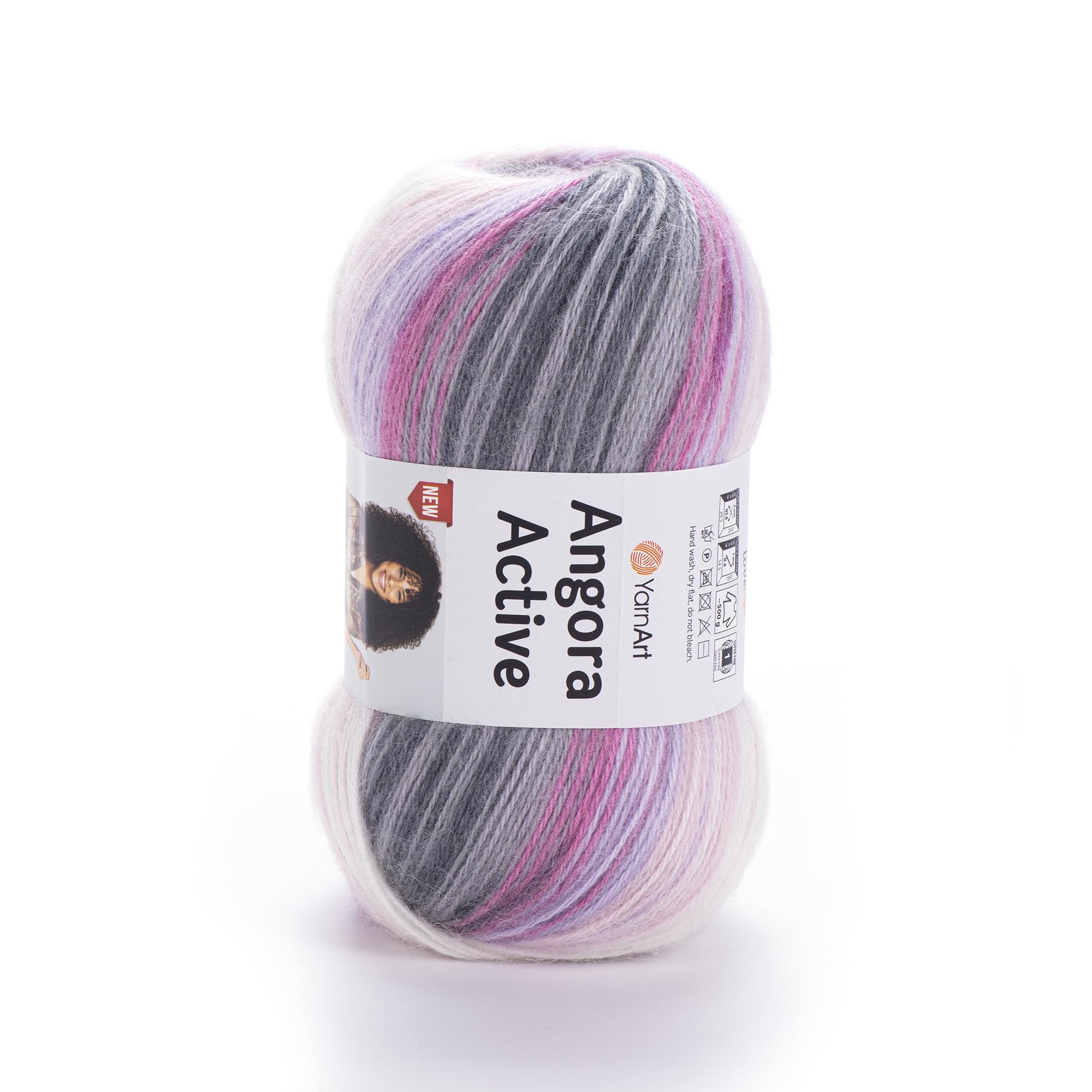 Amazon.com: 1 Skein YarnArt Angora Active Knitting Yarn, 25% Mohair 75% ...