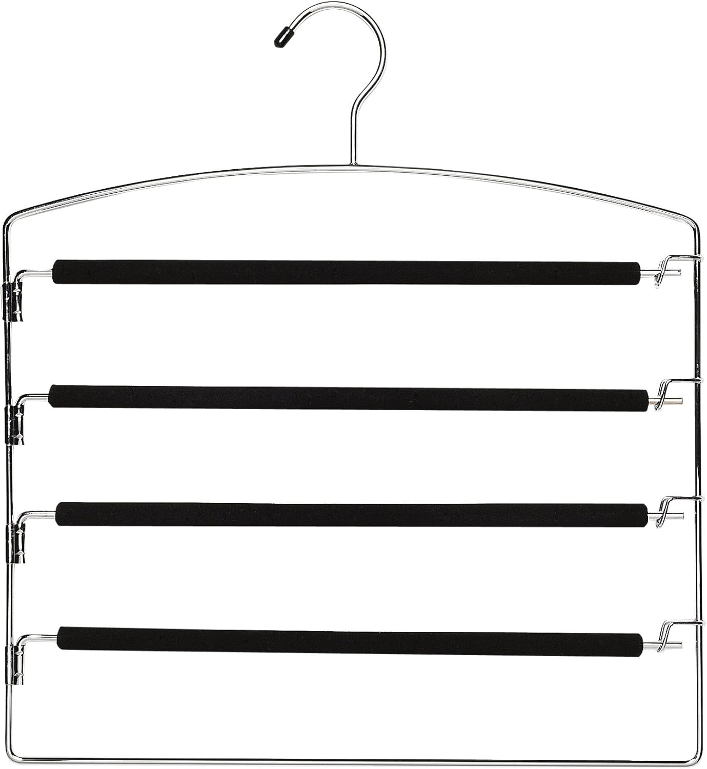 Amazon.com: Whitmor Slack Hanger, Chrome and Foam : Home & Kitchen