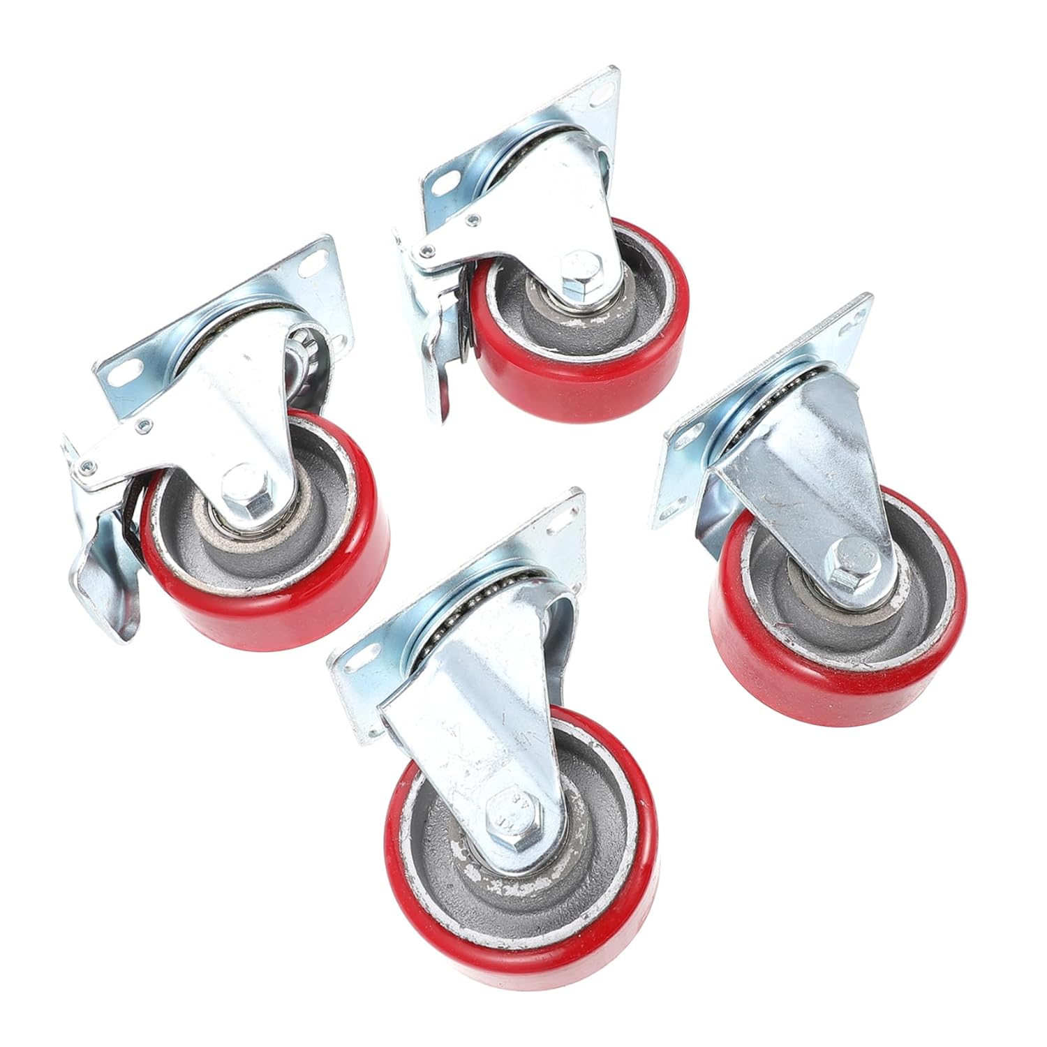 Amazon.com: STOBOK 4pcs Universal Wheel Soft Rubber Swivel Caster Heavy ...