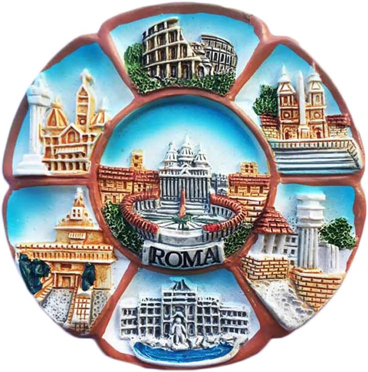 Amazon.com: City-Souvenirs Rome Italy Landmark Decorative Magnet ...