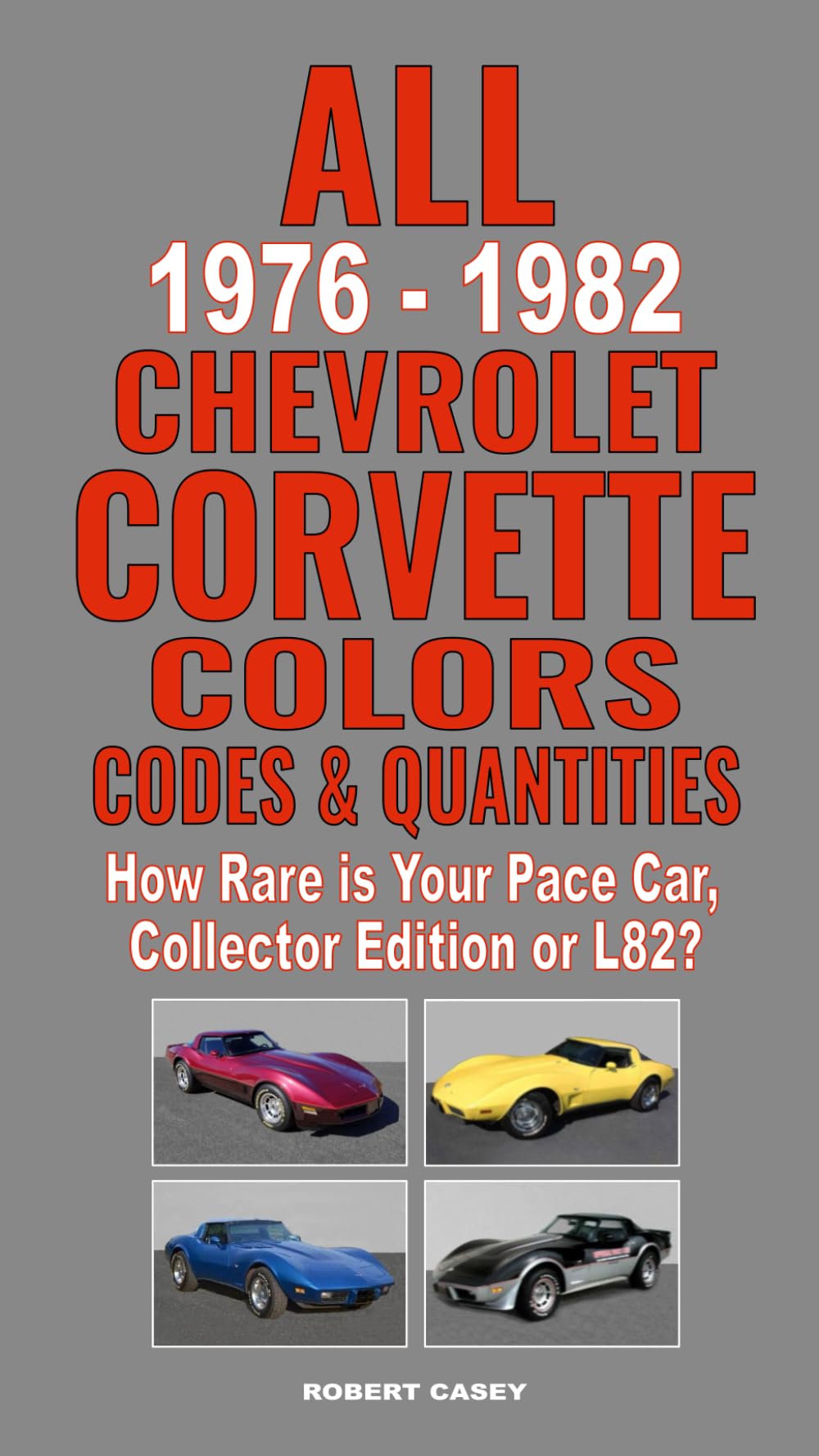 All 1976-1982 Chevrolet Corvette Colors, Codes & Quantities: How Rare ...