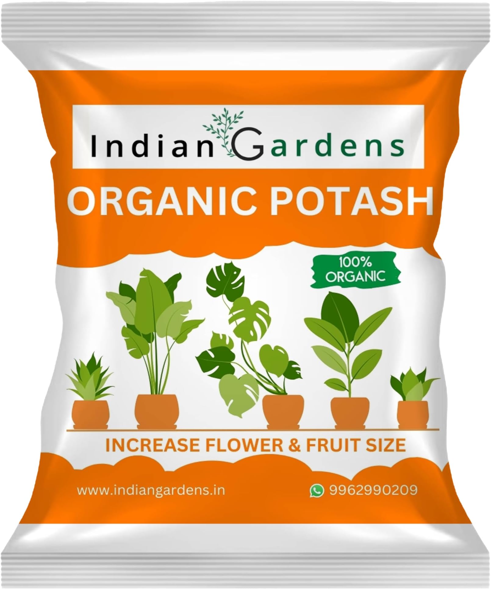 Indian Gardens - Organic Potash Fertilizer For All Plants - 5 Kg ...