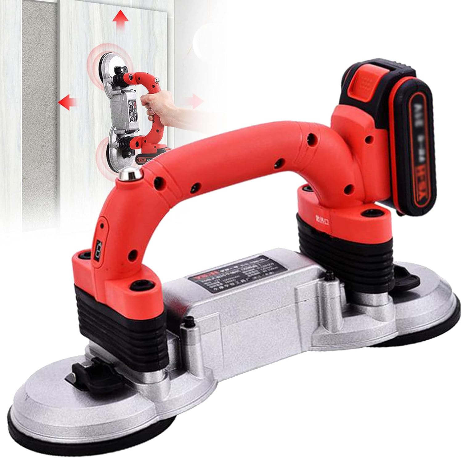 Amazon.com: NIVOK 21V Double Suction Cup Tile Tiler, Electric Tile ...