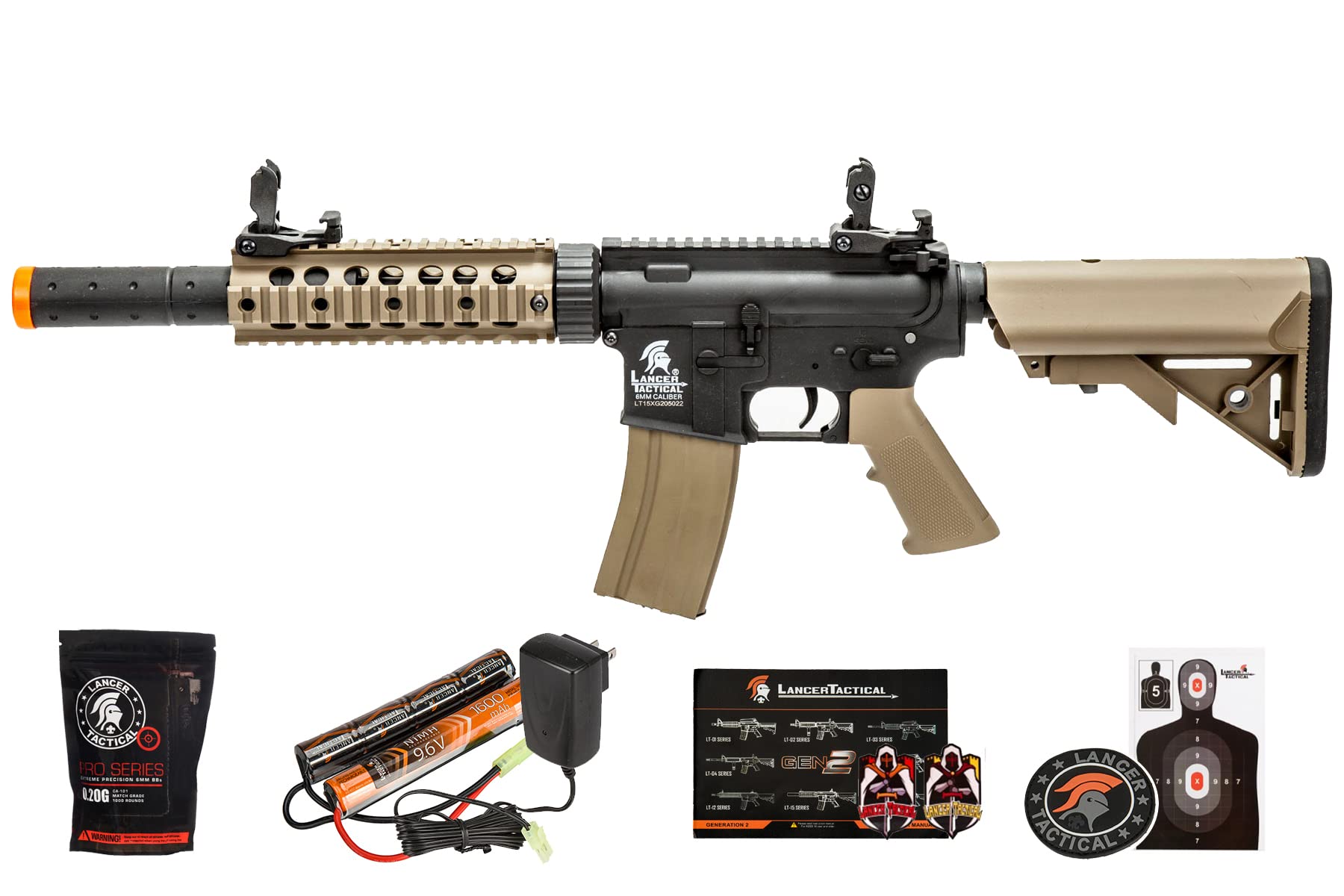 Snapklik.com : Lancer Tactical Gen 2 Durable Airsoft Gun SD M4 Polymer ...