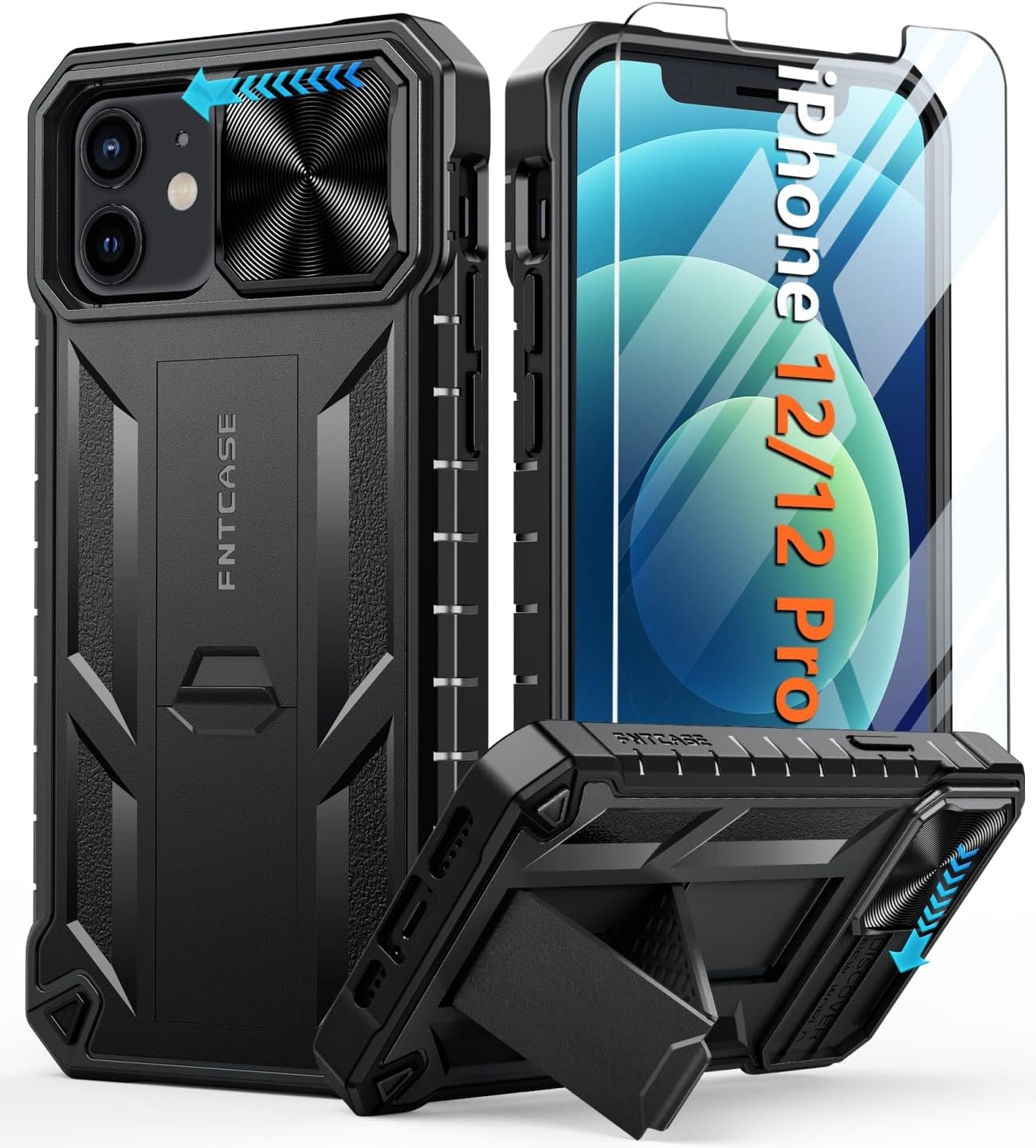 FNTCASE for iPhone 12 Phone Case: for iPhone 12 Pro Phone Case Military ...