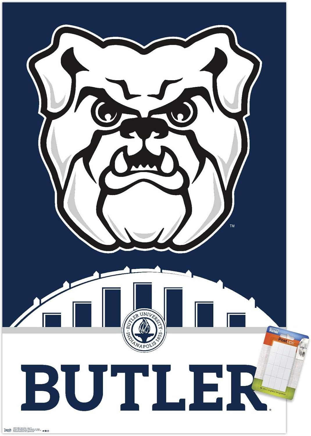 Amazon.com: Trends International Collegiate-Butler University-Logo Wall ...