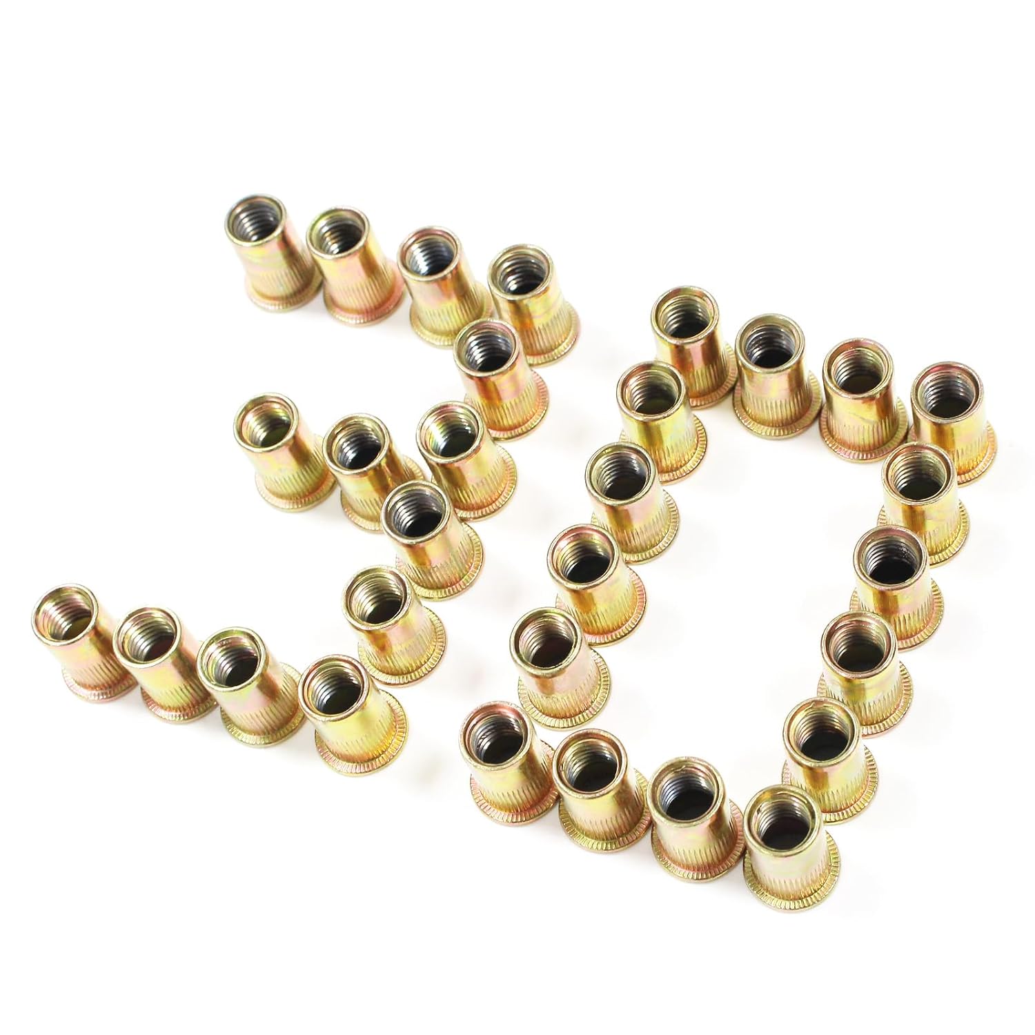 30PCS M10 Rivet Nut - Rivet Nuts, Premium M10 Threaded Inserts for ...