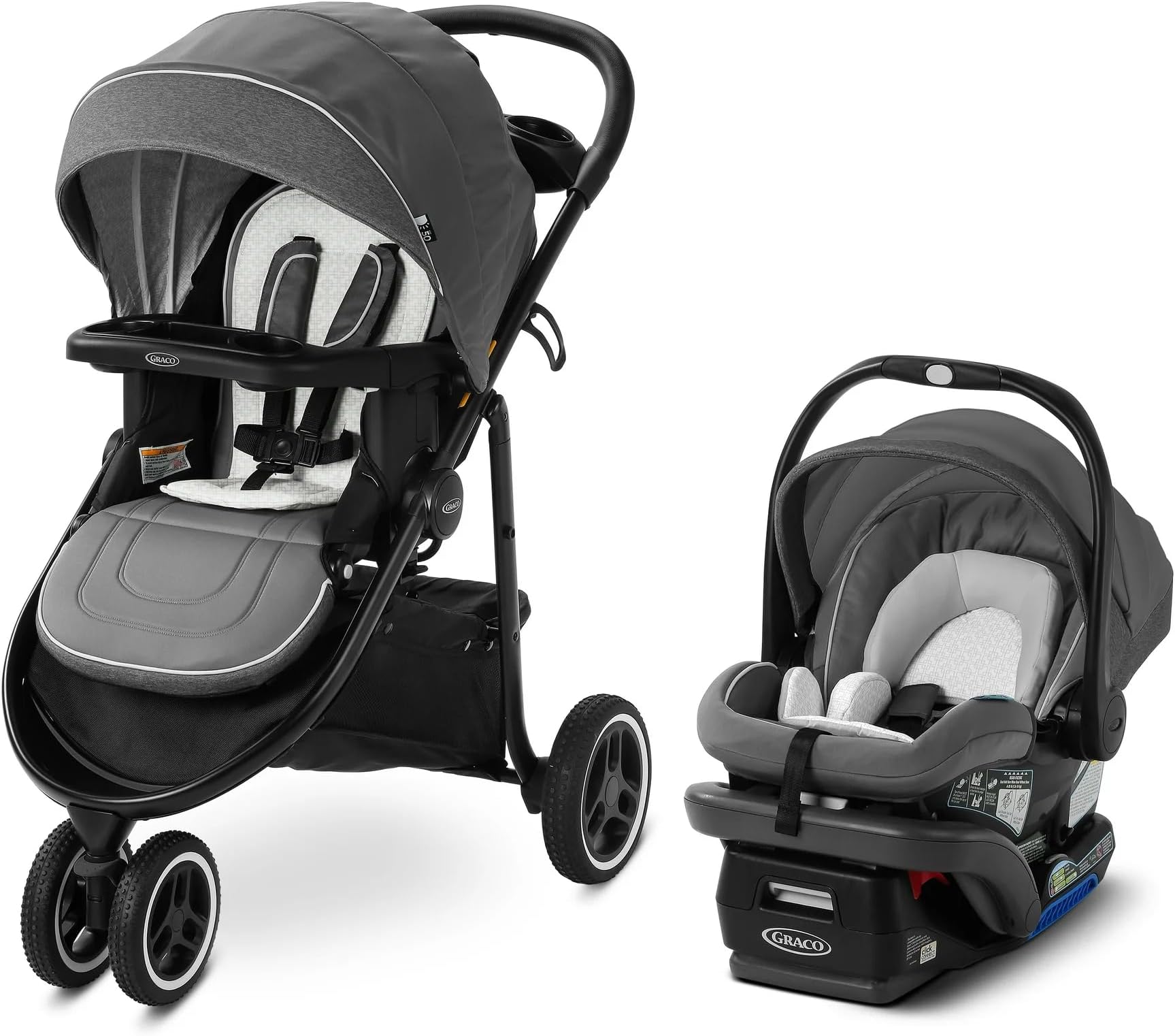 Amazon.com : Graco Modes 3 Lite Platinum Travel System with Adjustable ...