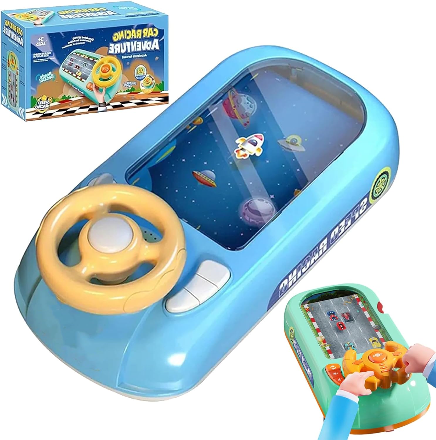 Amazon.com: Steer Joy Driving Simulator for Kids, Car Racing Adventure ...