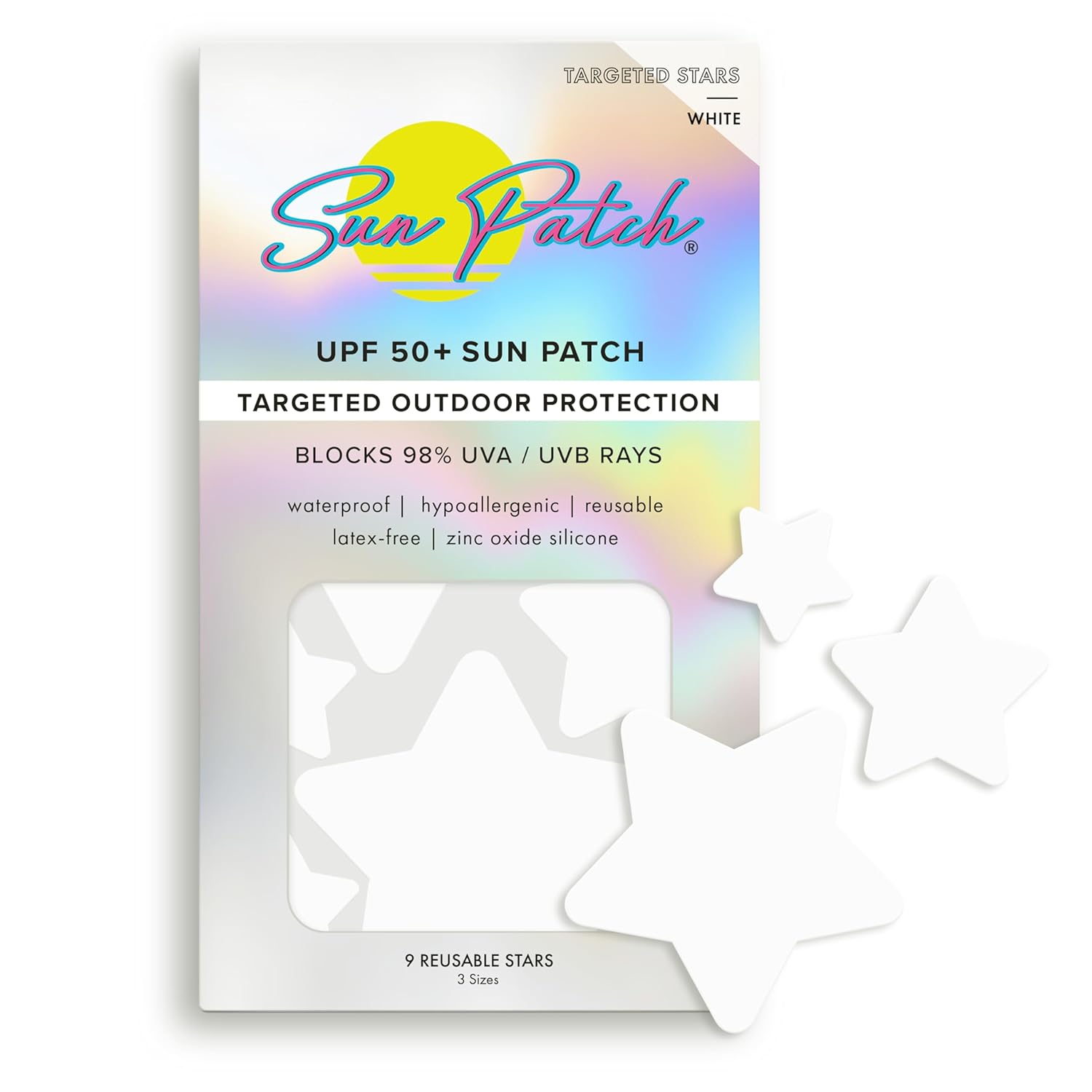 Amazon.com: Sun Patch, Hypoallergenic Sun-Screen Star Shaped Patches ...