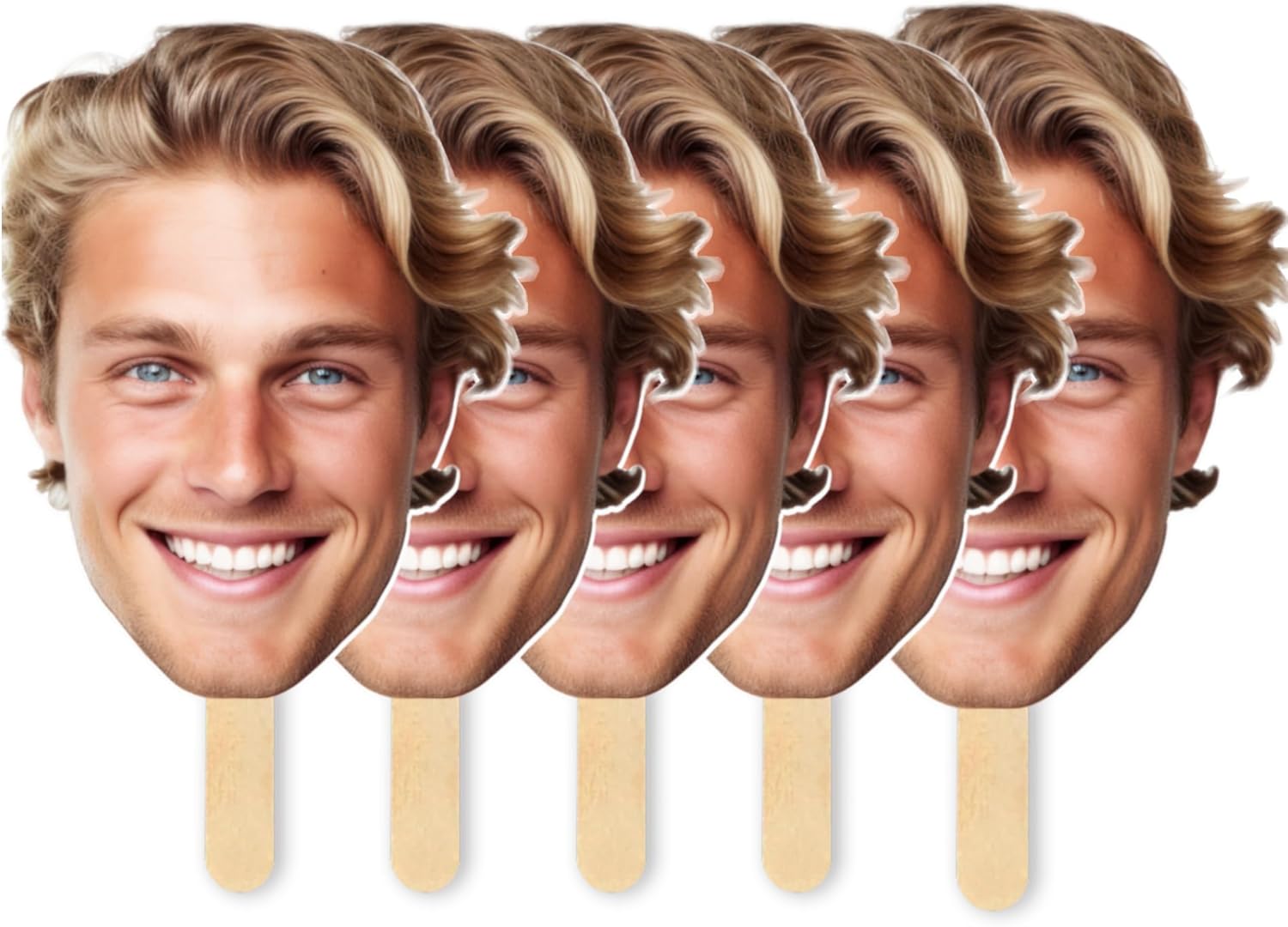 Amazon.com: Custom Cutout Big Face Stick, Hand-Hold Fun Face, Party Fun ...