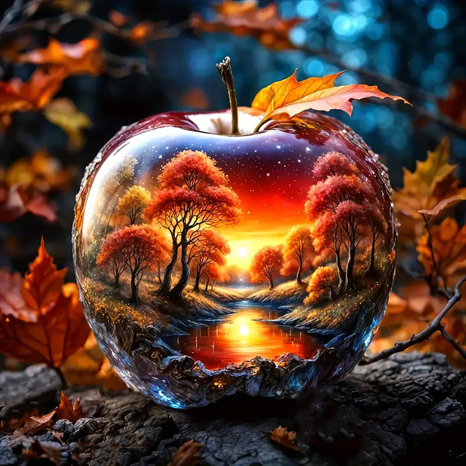 Amazon.com: APTDYIGL 5D Autumn Maple Leaf Diamond Painting Kits for ...