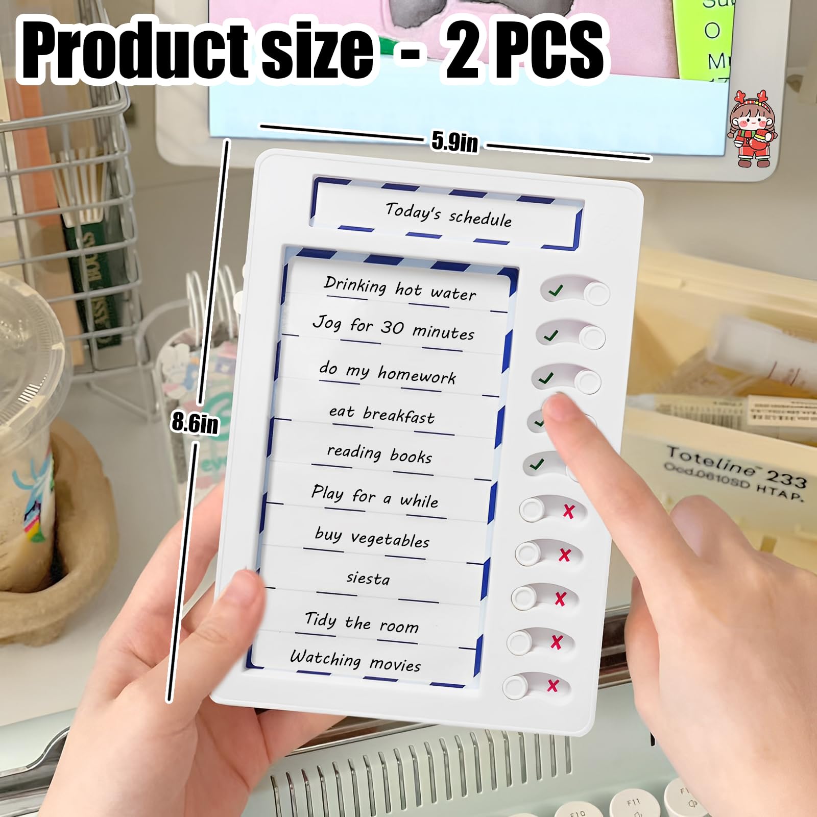 Snapklik.com : POUYRBA Magnetic Dry Erase Chores Chart For Kids ...