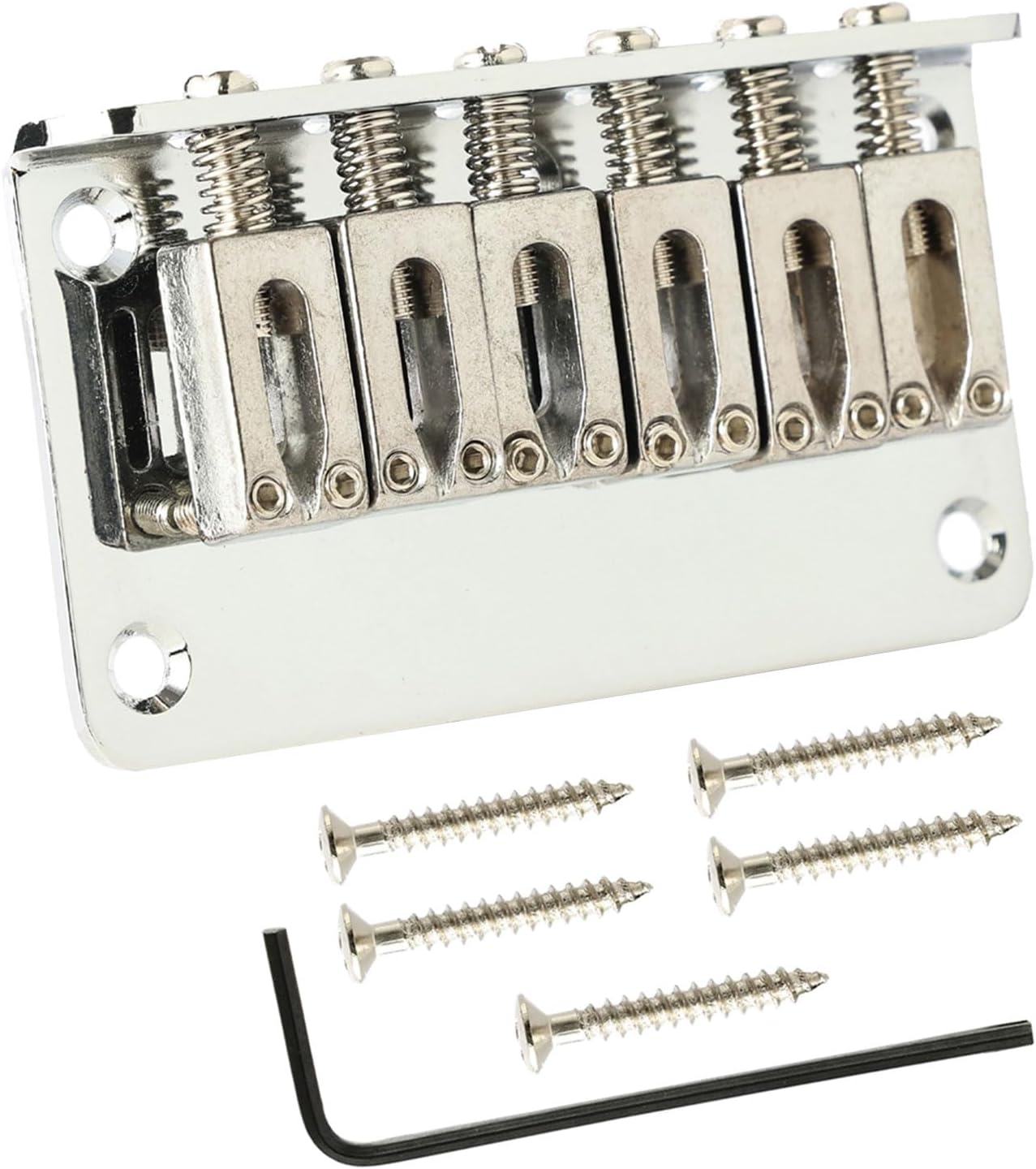 Amazon.com: 6 String 78mm Metal Fixed Hardtail Bridge Top Load Guitar ...