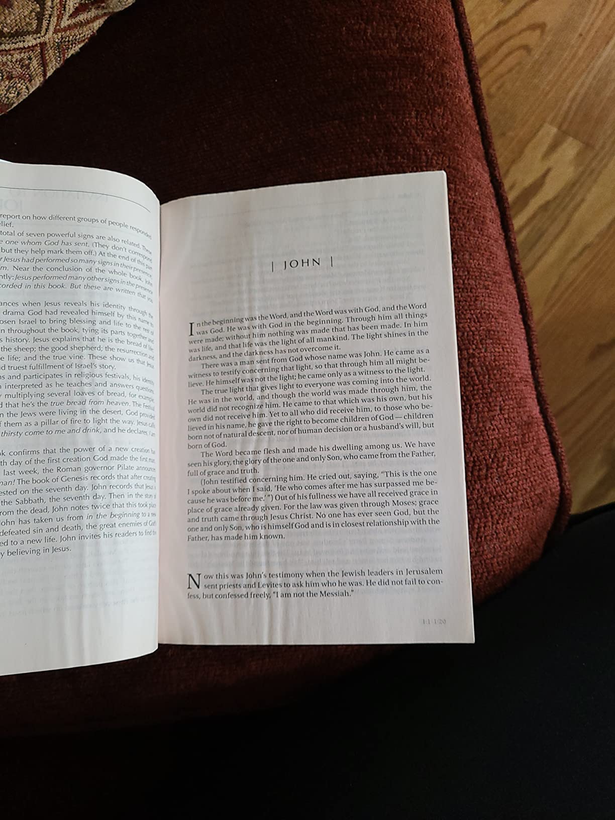 NIV, Gospel of John, Reader's Edition, Large Print: Zondervan ...