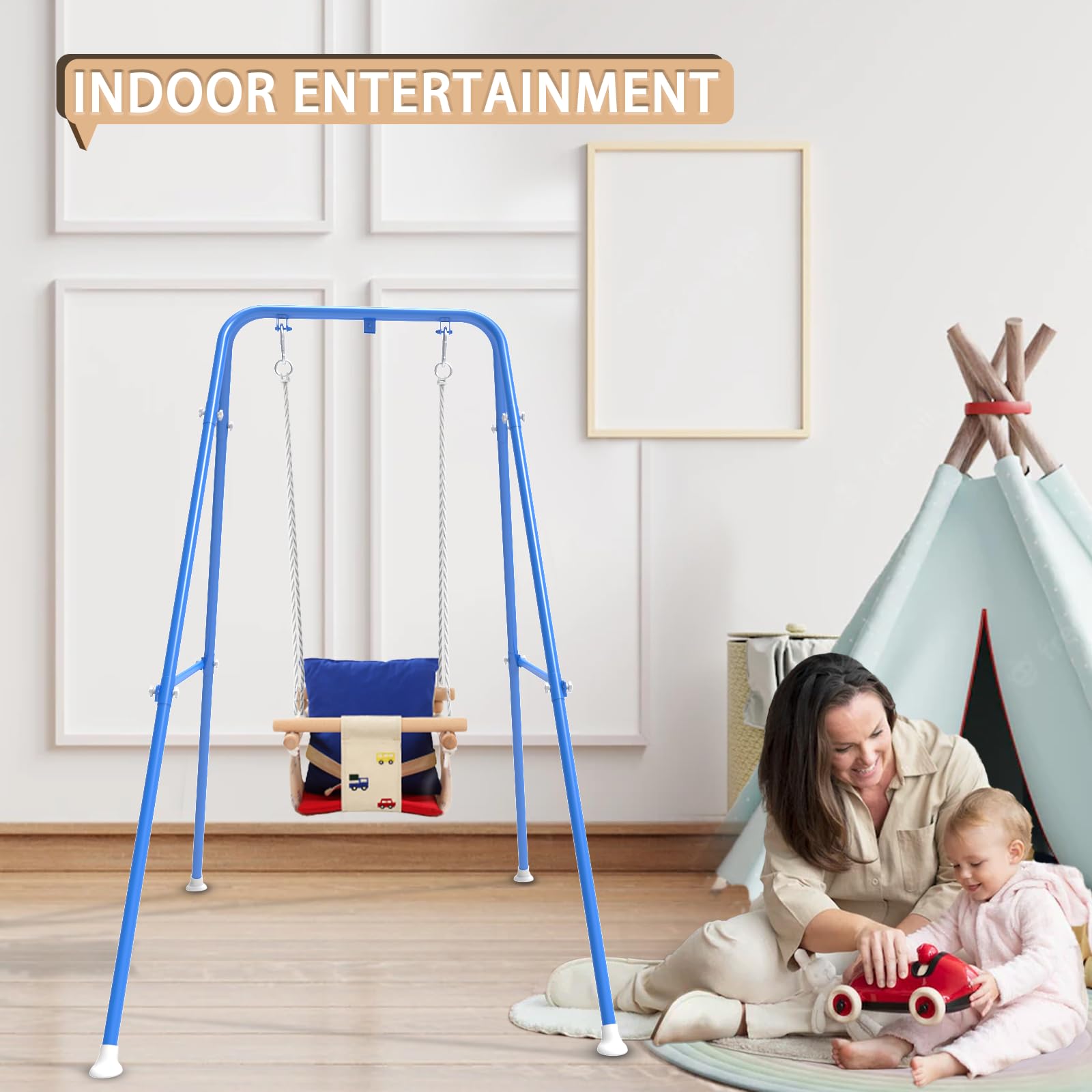 Snapklik.com : Swing Stand For Kids,Baby Swing Frame, Toddler Swing ...