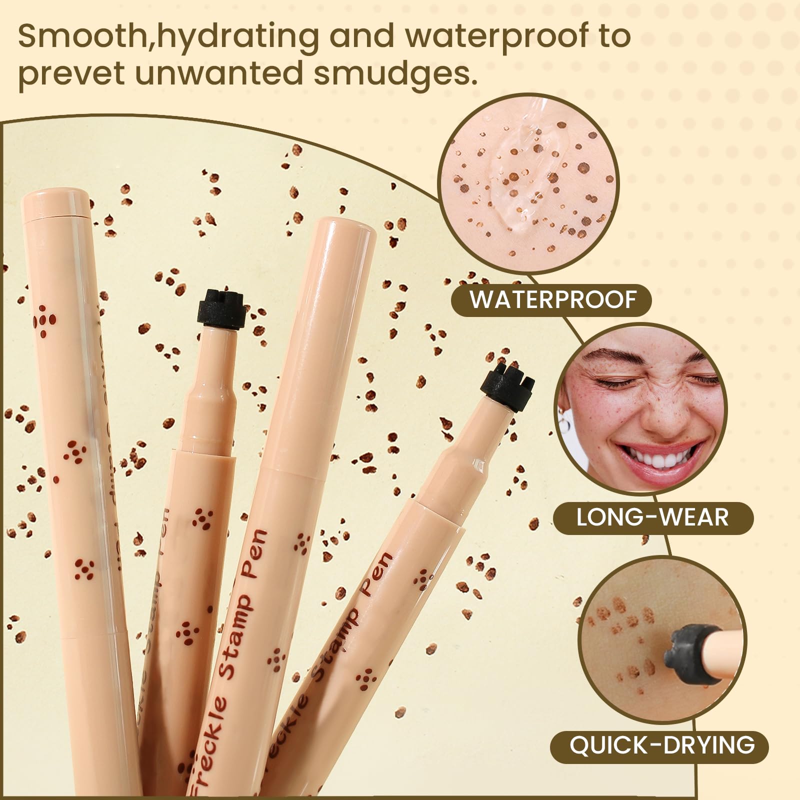 Snapklik.com : 4Colors Liquid Freckle Pen, Mini Fake Freckle Stamp ...