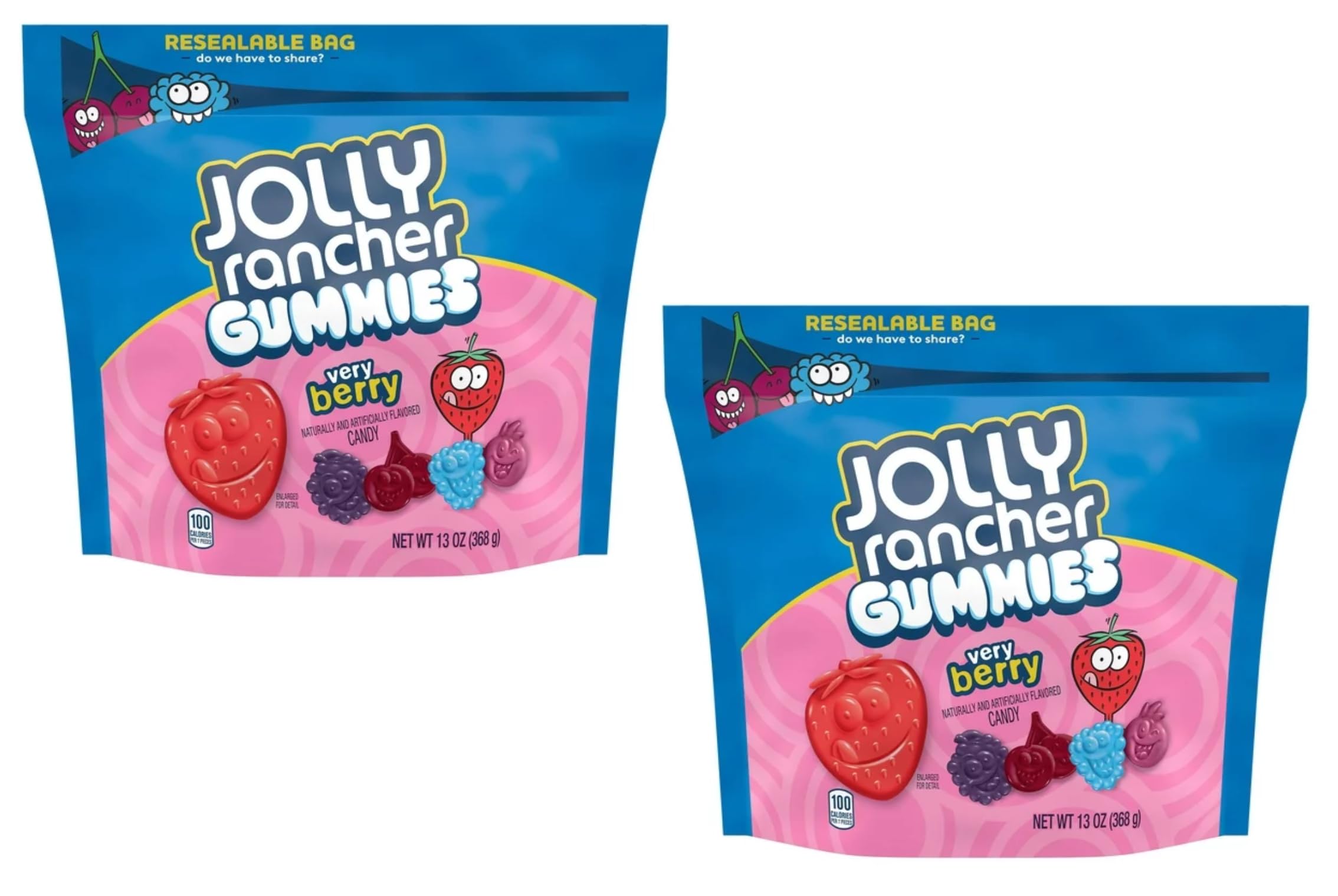 Amazon.com : Jolly Gummies Very Berry Flavors - Pack of 2 - Delicious ...
