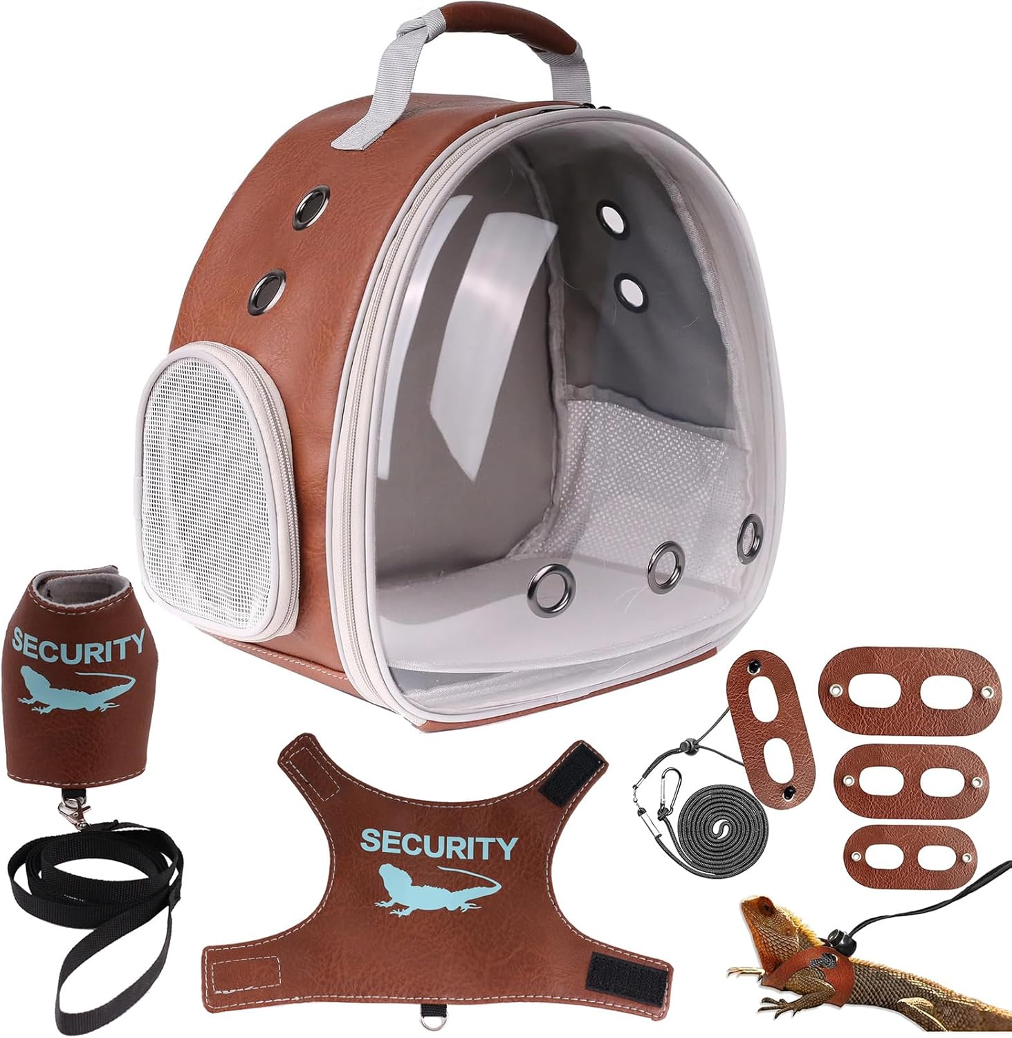 Amazon.com: Bearded Dragon Carrier Backpack with Two Security Printing ...