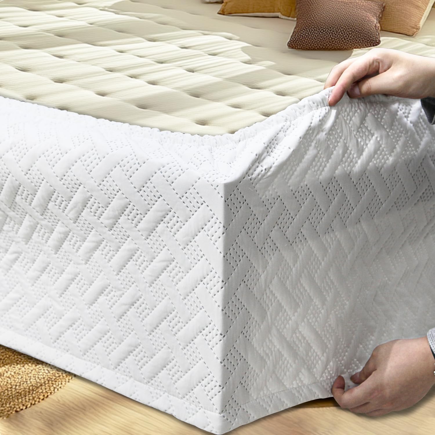 Amazon.com: Box Spring Cover for Queen Bed,Box Spring Cover Queen ...