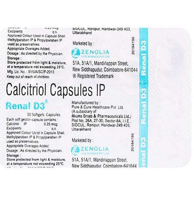 Renal D3 - Strip of 10 Capsules : Amazon.in: Health & Personal Care