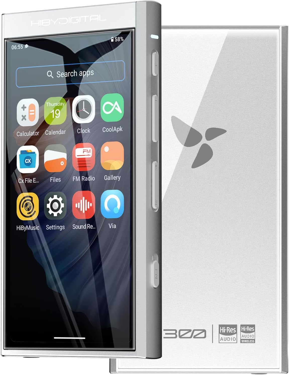 HiBy Digital M300 Android MP3 Player with Bluetooth and WiFi Streaming ...