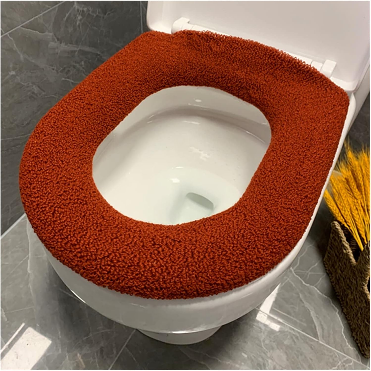 Amazon.com: CEVIZ Comfortable Soft Multicolor Bathroom Toilet Set ...