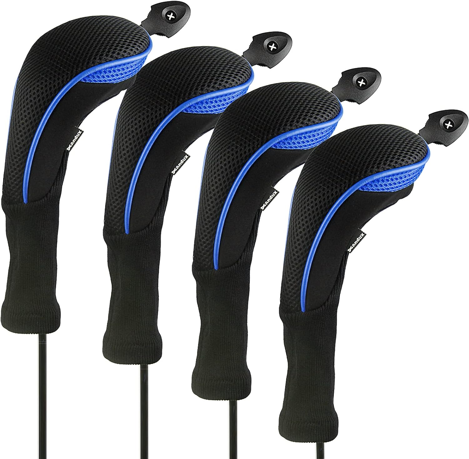 Andux 4 Pack Long Neck Golf Hybrid Club Head Covers Dial No. Tag CTMT ...